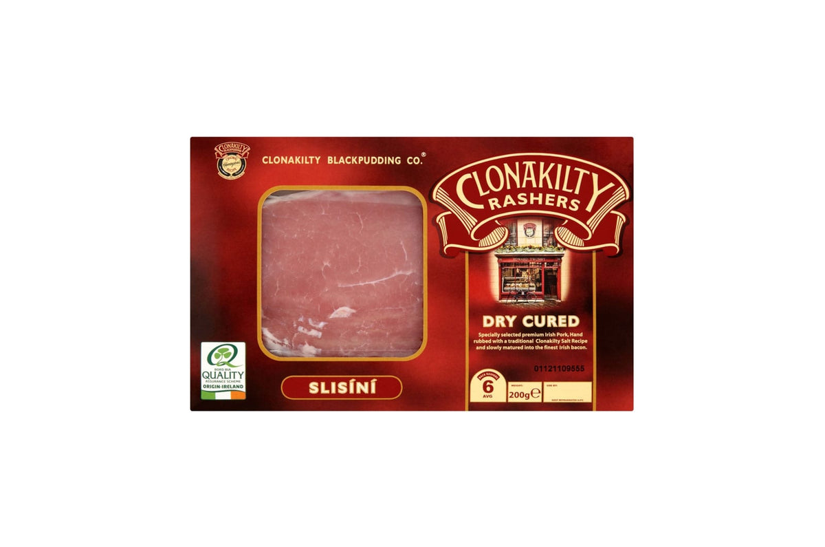 Clonakilty Premium Dry Cured Bacon Rashers - 200g (shop pick up only ...